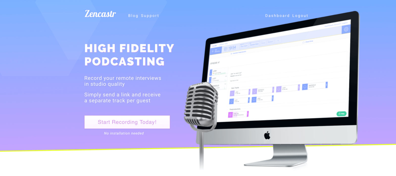 Zencastr Review & Tutorial Video | How to Use Zencastr for Podcasting